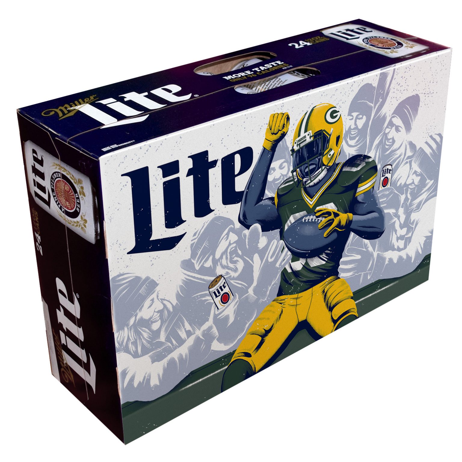 Miller Lite NFL Illustration Campaign - Ryan Lynn Design LLC
